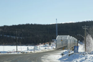 Checking on the progress of the new Nisutlin Bay Bridge at Teslin – The ...